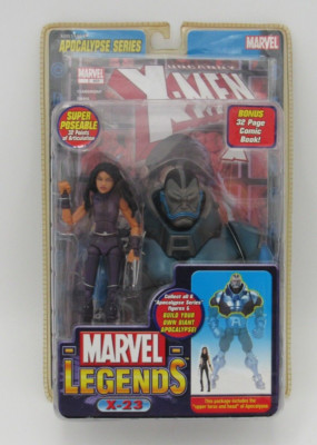 Marvel Legends X-23 Purple Apocalypse Series Figure w/ Comic BAF Toy ...