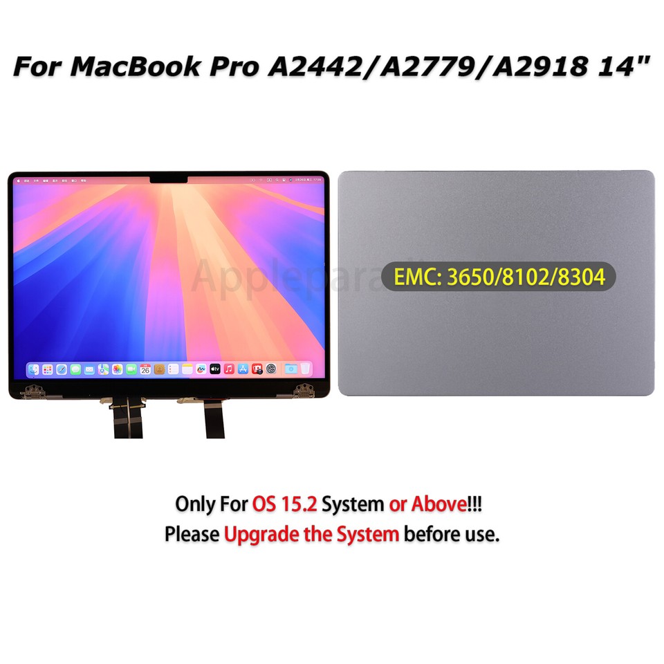 A+ LCD Screen Display Assembly Part For Apple Macbook Pro 14" A2442 ...