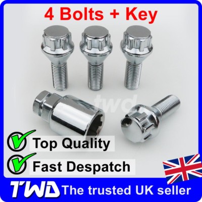 4 x ALLOY WHEEL LOCKING BOLTS FOR VOLVO XC90 MK1 (2002-2015) STUD LUG ...
