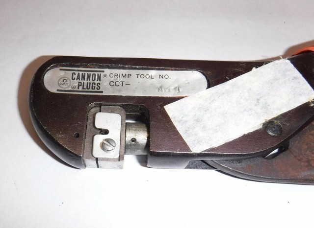 Cannon Plugs Cct-km-1 Crimp Tool Ratchet Pliers Aviation for sale ...