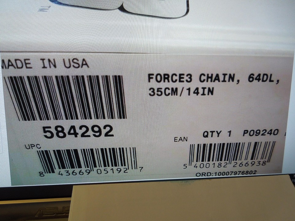 ICS Force 3 Diamond Concrete Cutting Chain 14" with 32 Segment part ...