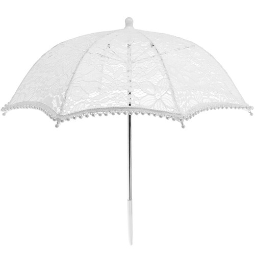 Bridal Parasols White Umbrella for Wedding Lace Floral Mini Travel | eBay