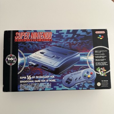 Super Nintendo SNES PAL Console Complete in Box Super Mario World EU ...