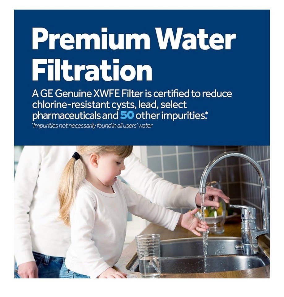 GE XWFE Refrigerator Water Filter, Genuine Filter. Without the chip.New ...