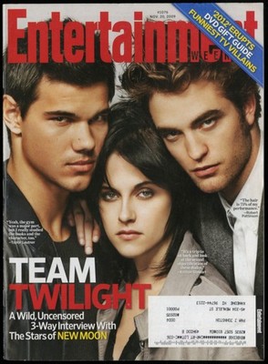 NOV 20 2009 ENTERTAINMENT WEEKLY, LAUTNER, KRISTEN STEWART, ROBERT ...