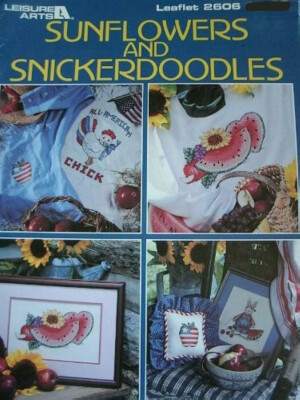 Sunflowers and Snickerdoodles STITCHING Projects Craft Book Leaflet ...