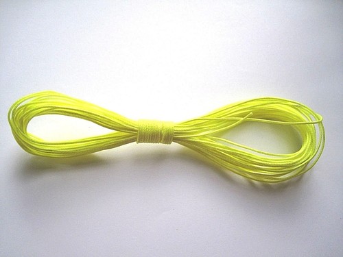 DYNEEMA CORD, 1.3mm. FLUORESCENT YELLOW. CAMPING, GUY LINE, TENT, TARP ...