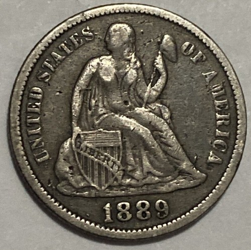 1889 - Seated Liberty Dime - Exact Coin Imaged #SL69 | eBay