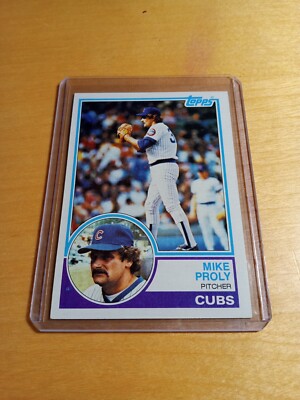 1983 TOPPS #597 MIKE PROLY Chicago Cubs Baseball Card, Pitcher, Star ...