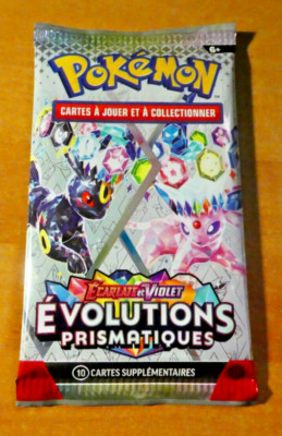 POKEMON EVOLUTIONS PRISMATIQUES FRANCAIS PACK X1 BOOSTER SEALED SCELLE ...