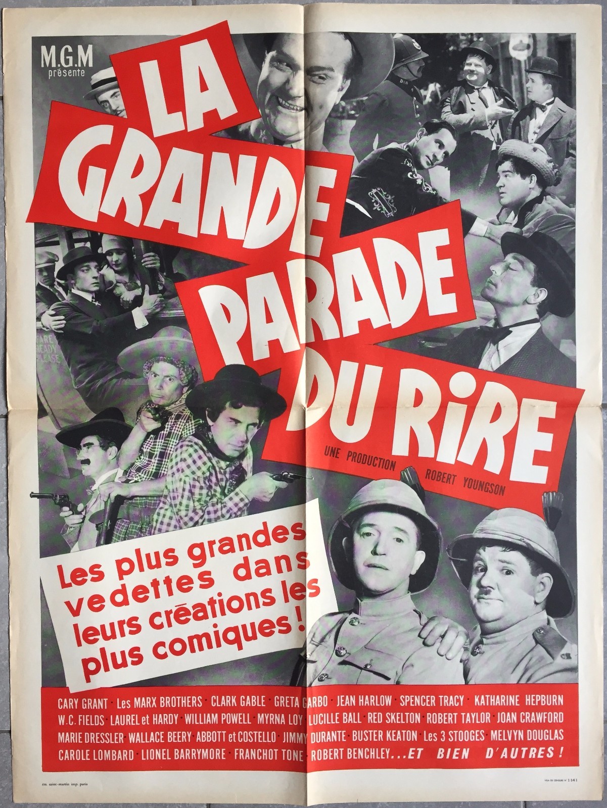 Poster The Large Parade Of Laugh Laurel & Hardy Buster Keaton Marx ...