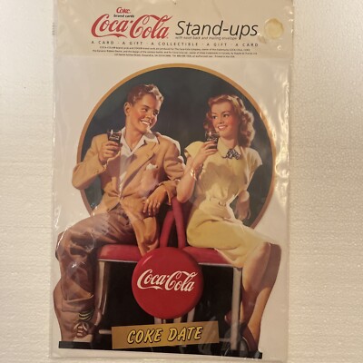 Vintage Coca Cola Stand Up Card “ Coke Date” | eBay