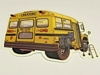Creature, Skate Board Sticker, CREATURE, Maniac Bus #666, Welcome to ...