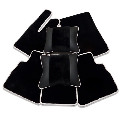 W464 Sheepskin Car Floor Mats Set Mercedes Benz G class G500 G63 G550 ...