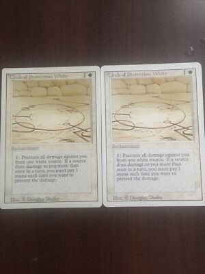 MTG Circle of Protection: White Revised Edition (X2) | eBay