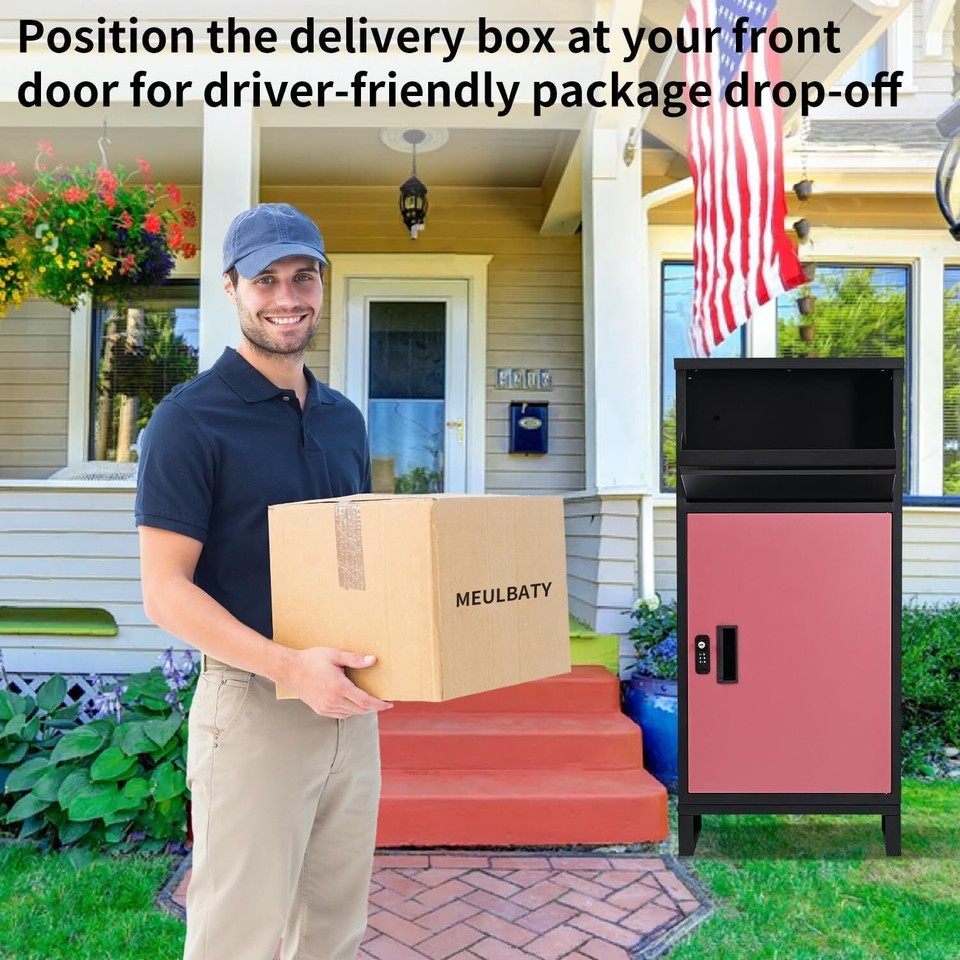 NAIZEA Package Delivery Boxes Parcel Drop Box for Outside Lockable ...