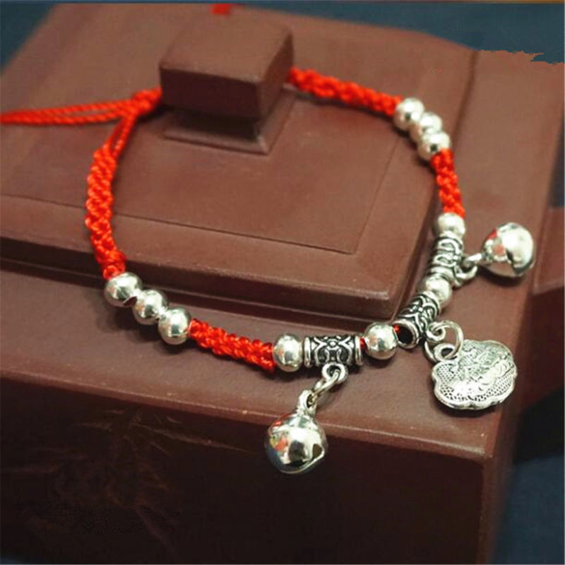 Fashion Chinese Feng Shui Red String Lucky Coin Adjustable Bracelet ...