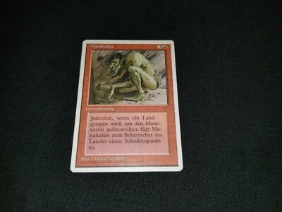MTG 1x 4th Edition LP German FWB MISPRINT Manabarbs / Sedge Troll (art ...