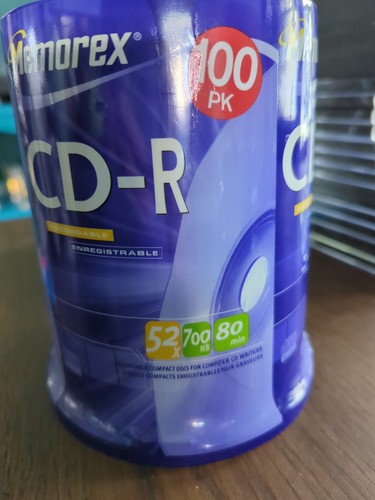 Memorex CD-R 52x 700MB 80-Minute 100 Pack Sealed NEW | eBay