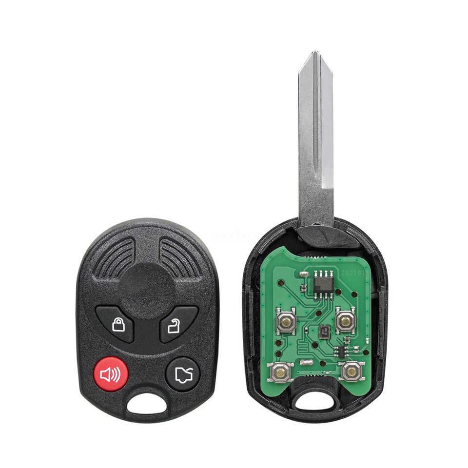 2 Replacement 4B Remote Head Ignition Key Fob for Ford Lincoln Mercury ...