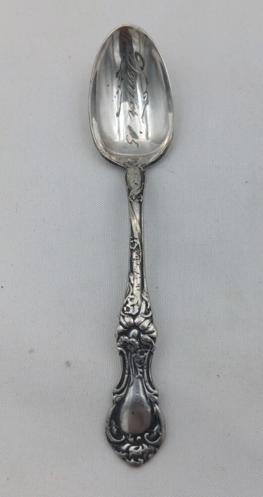 Vintage 1835 R Wallace FLORAL 4” Silver Spoon Denver '05 | eBay