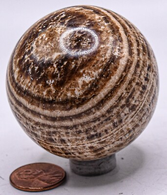 2" Banded Aragonite Sphere Polished Natural Gemstone Crystal Mineral ...