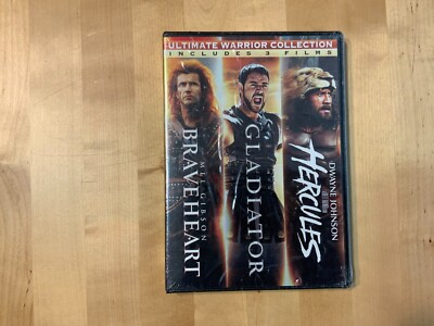 Ultimate Warrior Collection: Braveheart, Gladiator, Hercules, NEW DVD ...