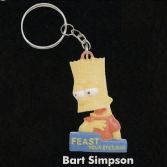 SIMPSONS NEW DIE CUT KEYCHAINS - RARE 2003 RELEASE - 8 DIFFERENT TO ...