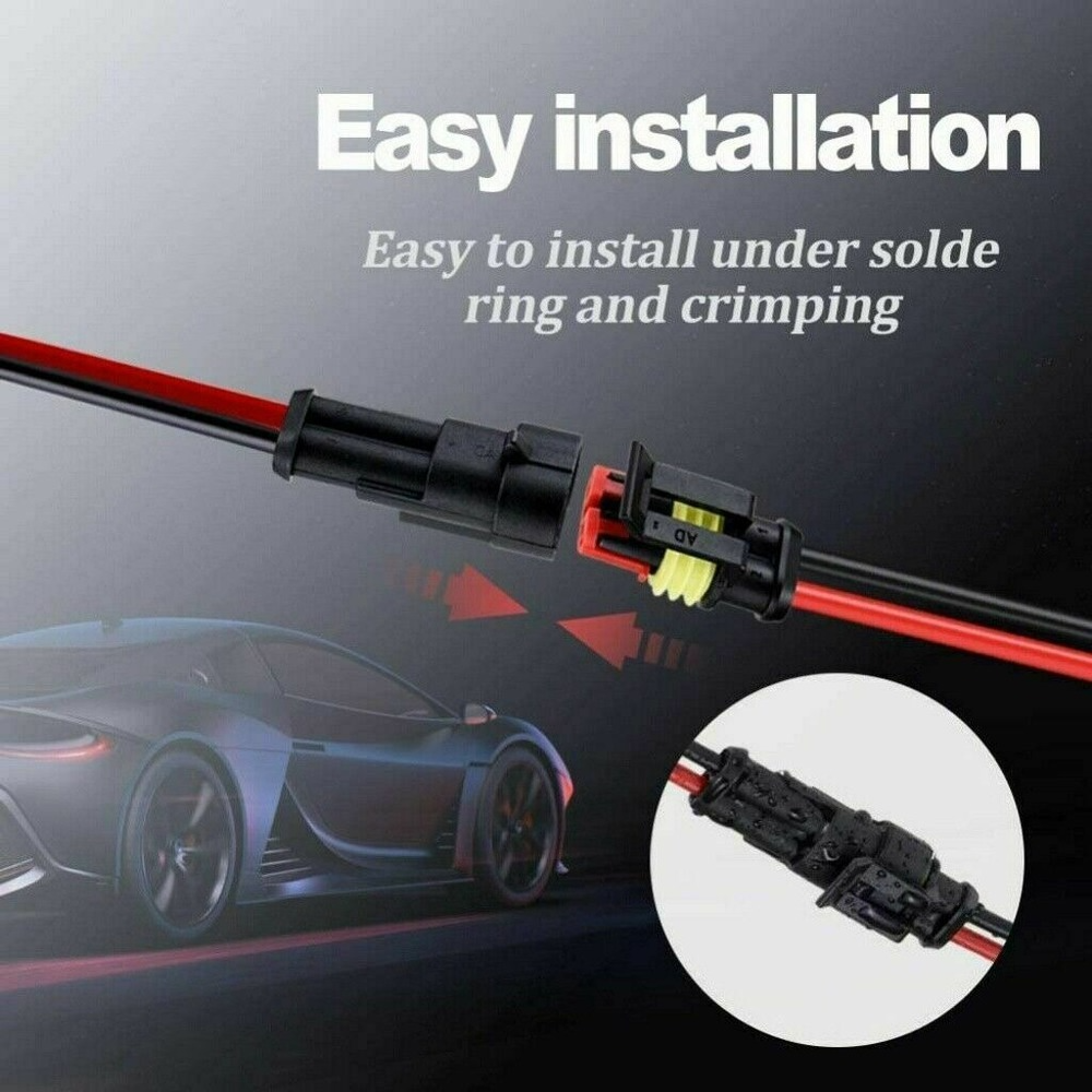 352 Pcs 12V Electrical Terminal Wire Connectors Plug Kits 1/2/3/4 Pin ...