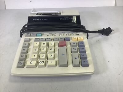 Sharp EL-1801V Portable 12-Digit 2-Color Printing Calculator - NG H2C ...