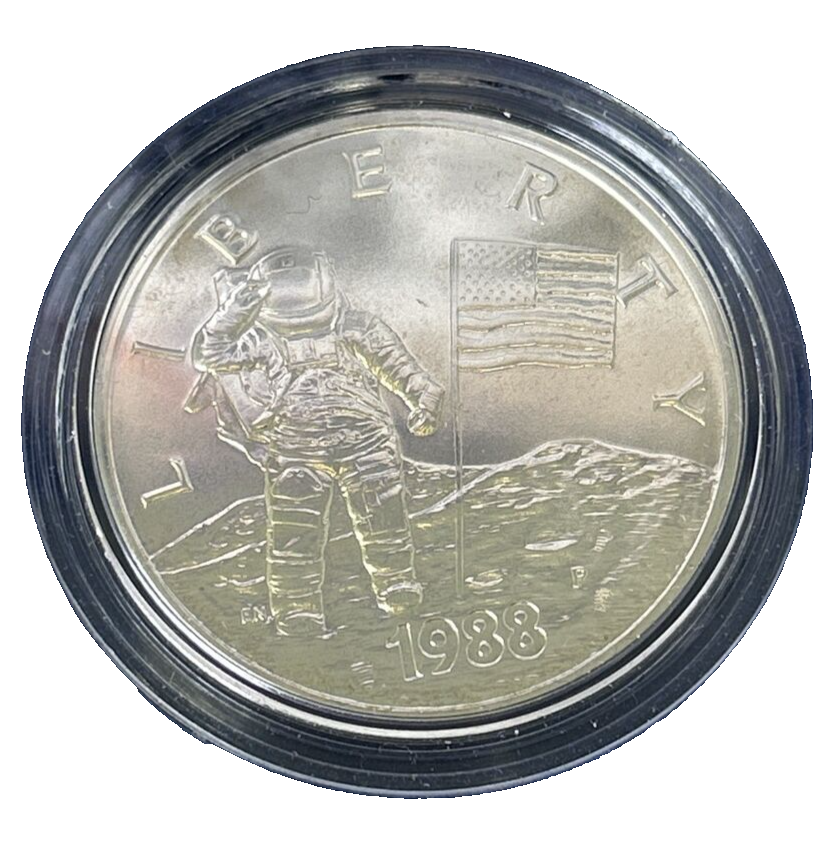1988 - ASTRONAUTS LIBERTY COMMEMORATIVE SO Called SILVER DOLLAR US Mint ...