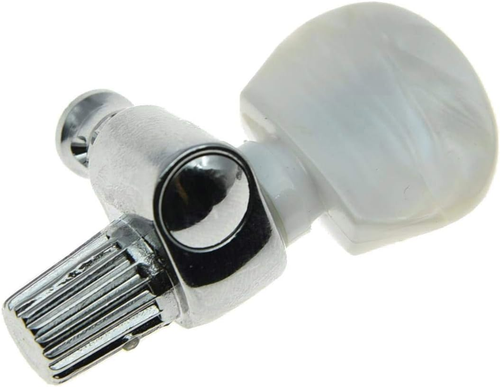 Chrome 5Th Banjo Geared Tuner Tuning Keys Peg Machine Heads W/Pearl ...