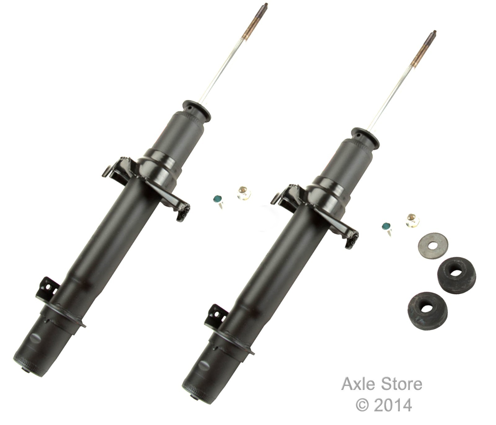 2 New Front Strut Assemblies with Warranty OE Replacement Fit 2014-2009 ...