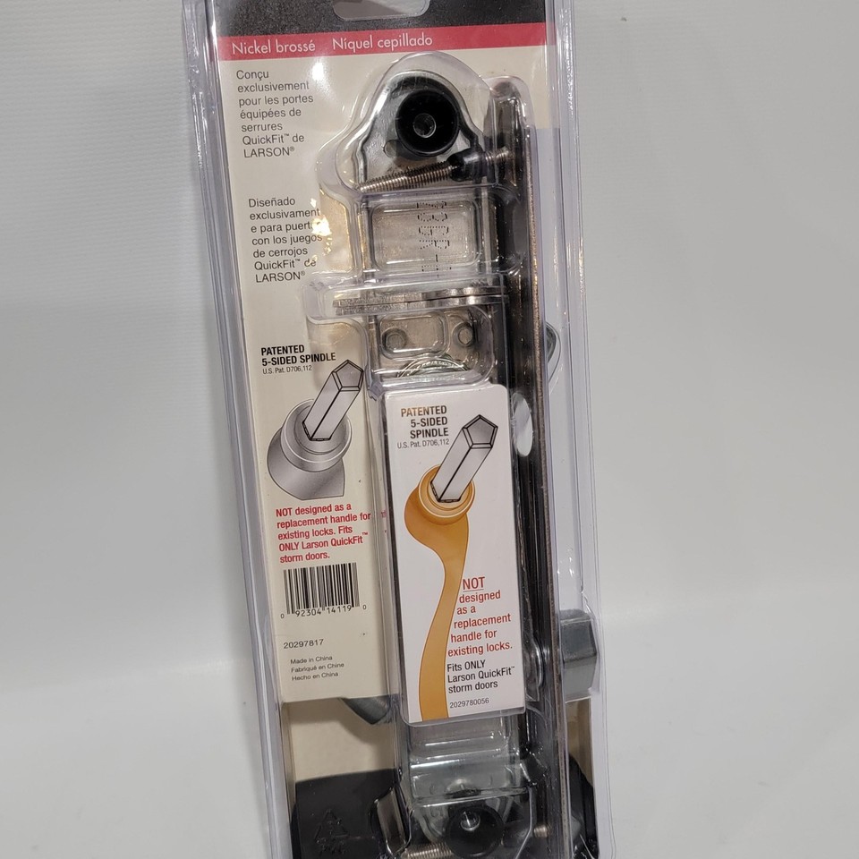 Larson QuickFit Storm Door Handle Set Lockset Hardware Replacement ...