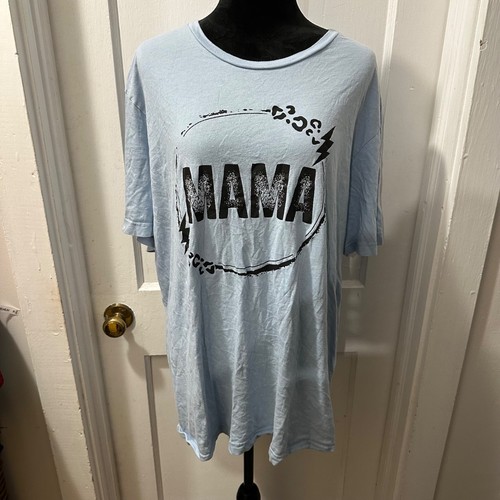 Mama Blue Graphic Tee in 3X | eBay