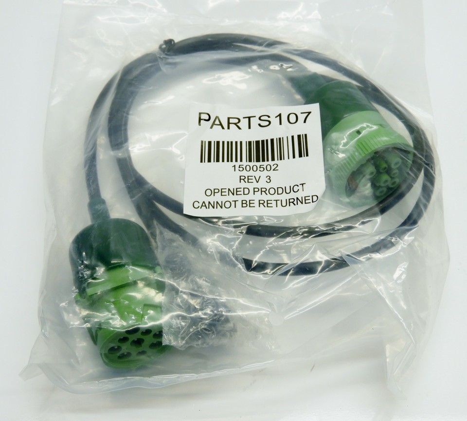 Green J1939 9-Pin Y Harness Cable Male/Female to ELD 9-pin Male Adapter ...