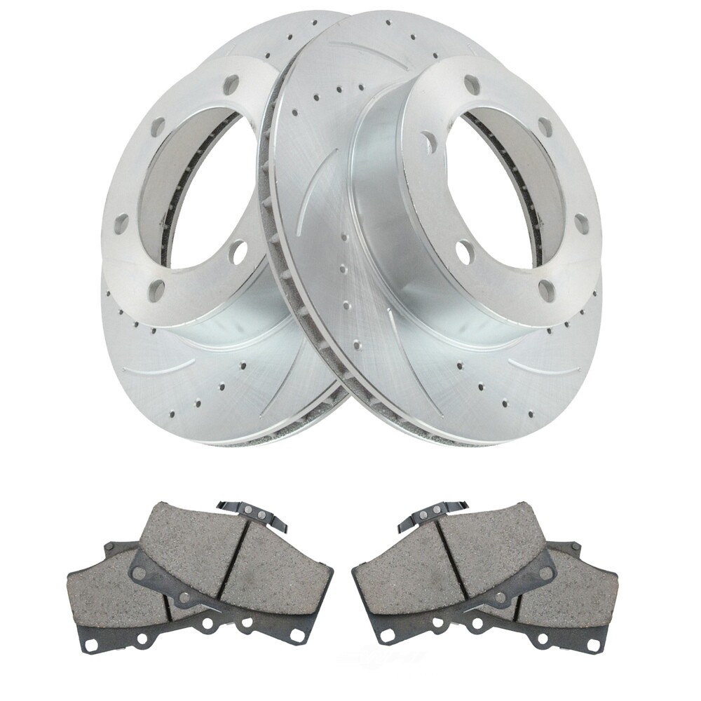 Disc Brake Kit-Performance Ceramic Performance Brake Pad and Rotor Kit ...