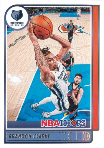 Brandon Clarke 2021-22 NBA Hoops Basketball Base Card #182 Memphis ...