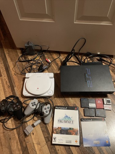 PS2 with HDD & PS1 with LCD screen Console Bundle with FF XI & online ...