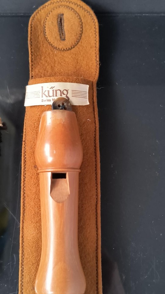 KUNG Recorder Soprano 6L2 Swiss Made C” w/Cleaner and Soft Case Swiss ...