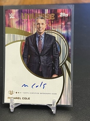 Michael Cole 2025 Topps Universe WWE - On Card Auto | eBay