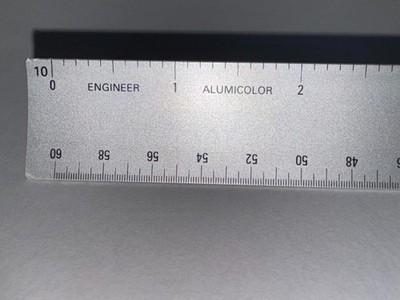 Alumicolor Aluminum Engineer Color-Coded Solid Drafting Scale, 6IN ...