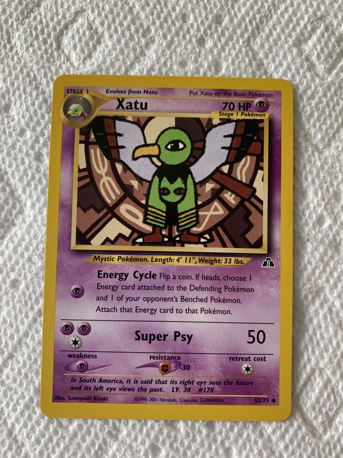XATU - Neo Discovery Set - 52/75 - Uncommon - Pokemon Card - Unlimited ...