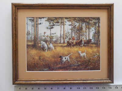 Robert Abbett THE QUAIL WAGON 11x14 framed 3.5 518 | eBay