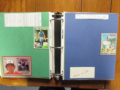 EXPOS(Notebook/132 Pages/100 Autographs/177 Players/w/GARY CARTER/COCO ...