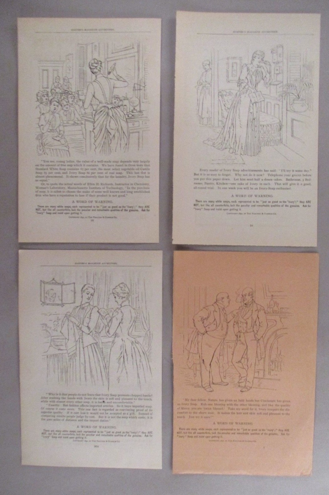 Ivory Soap PRINT AD - 1891 - LOT of 4 Ads ~~ Proctor & Gamble | eBay