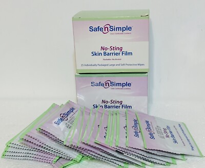 Safe N Simple SNS00807 No sting Skin Barrier Film Pack of 75 Wipes | eBay