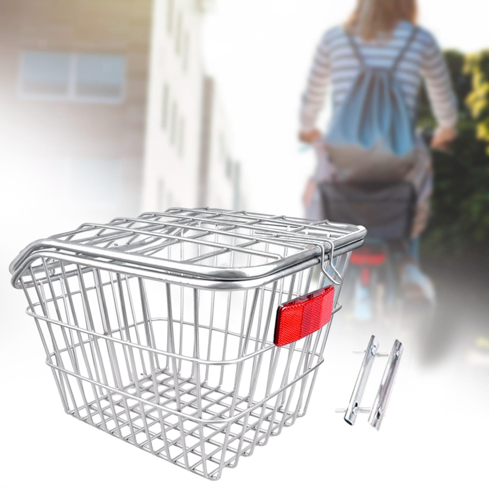 Bike Rear Basket Bicycle Storage Basket for Kid Folding Bikes Outdoor ...