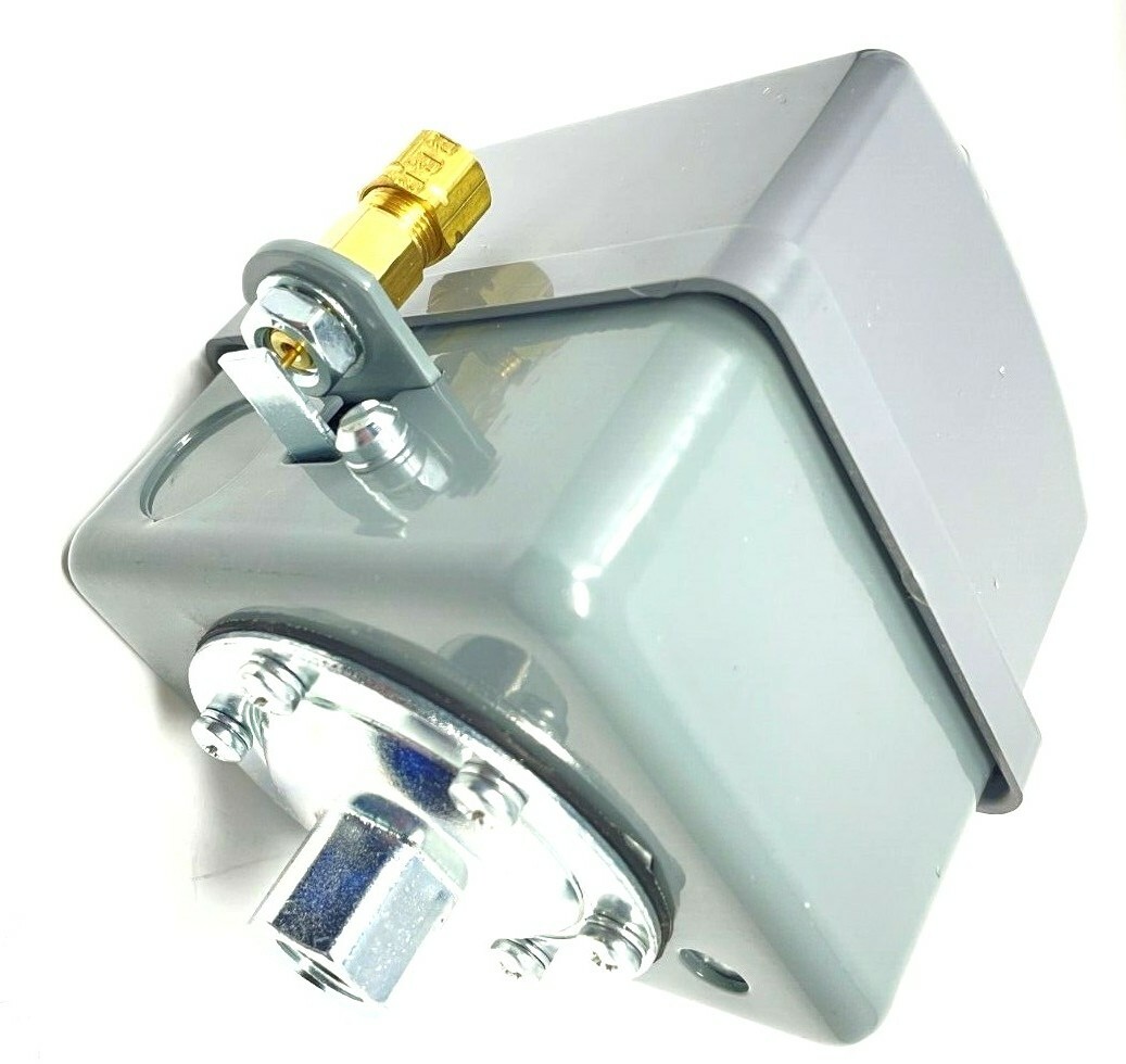 SQUARE D AIR COMPRESSOR PRESSURE SWITCH SINGLE PORT 145-175 PSI W ...