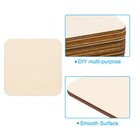 30mm Wood Pieces, 80 Pack Unfinished Square Wood Shapes Wooden Cutouts ...